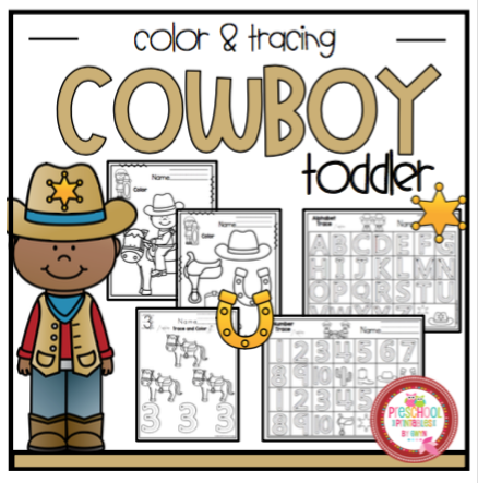 Cowboy Toddler Pack "No Prep" (updated!) ~ Preschool Printables