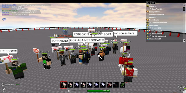 TheJKid's Roblox Updates: The ROBLOX SOPA Protest 2012