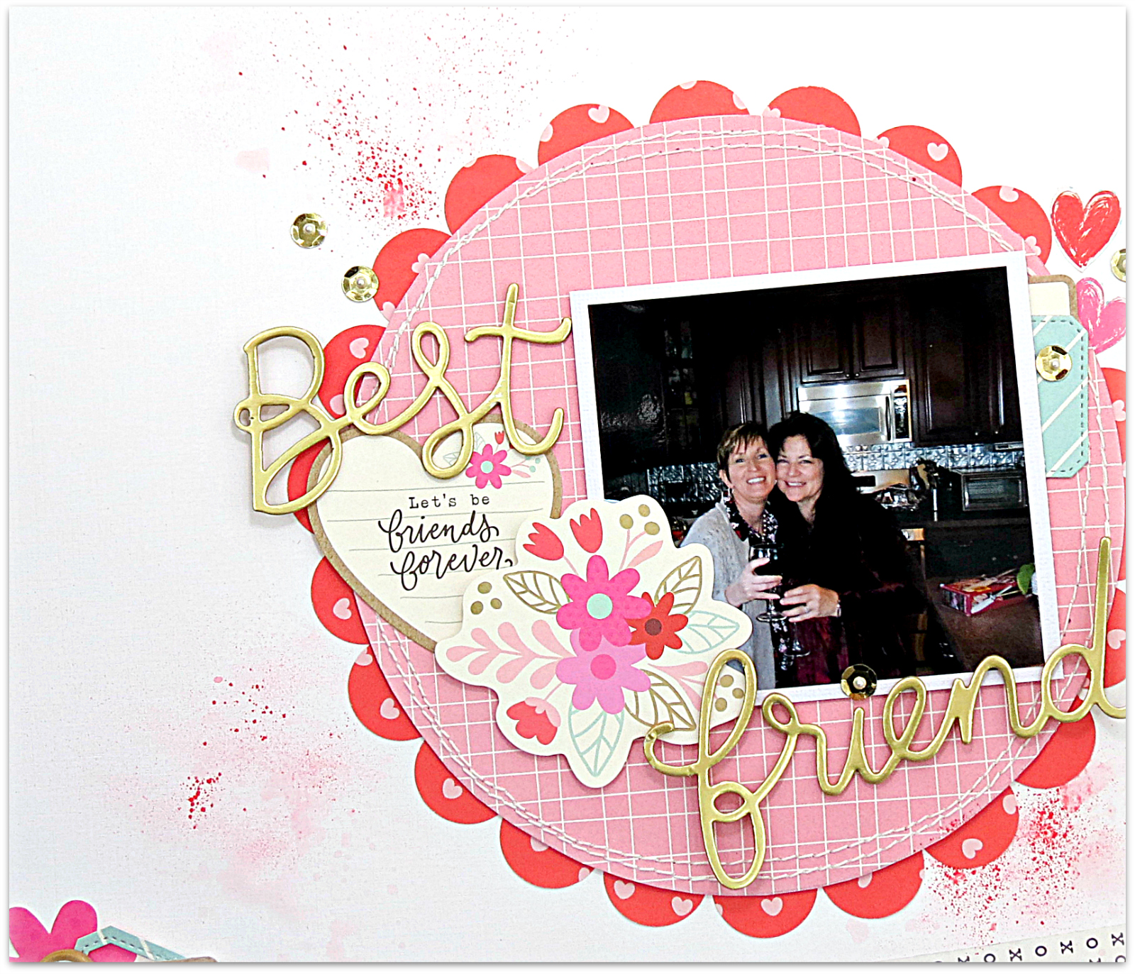 Scrapping With Yvette: Best Friend | My Creative Scrapbook - Tutorial