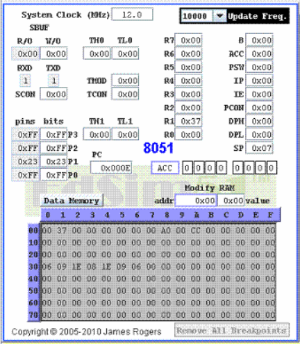 Journal of Journey: Edsim51, Simulator 8051 untuk beginer and advance