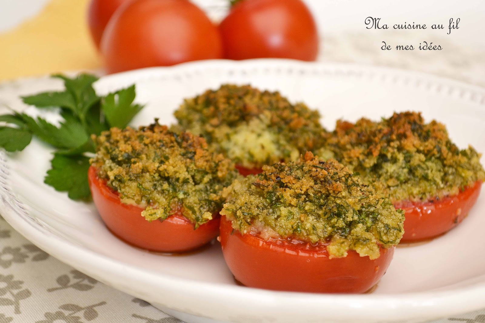 Ma cuisine au fil de mes idées...: Tomates gratinées à la provençale ...