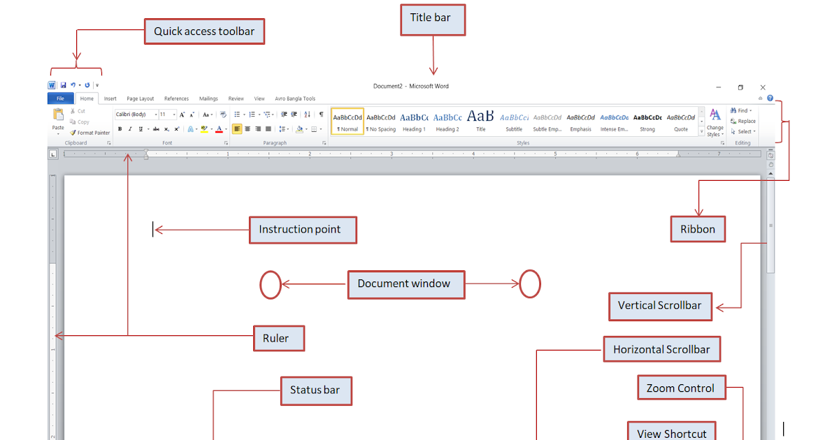 Microsoft Word 2010 Interface Introduction Ezone