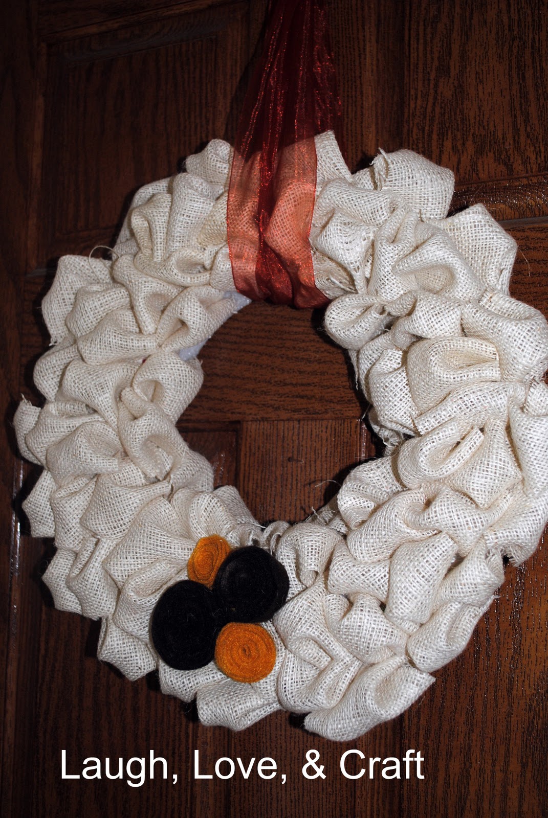 Laugh, Love, and Craft: Burlap Wreath Tutorial