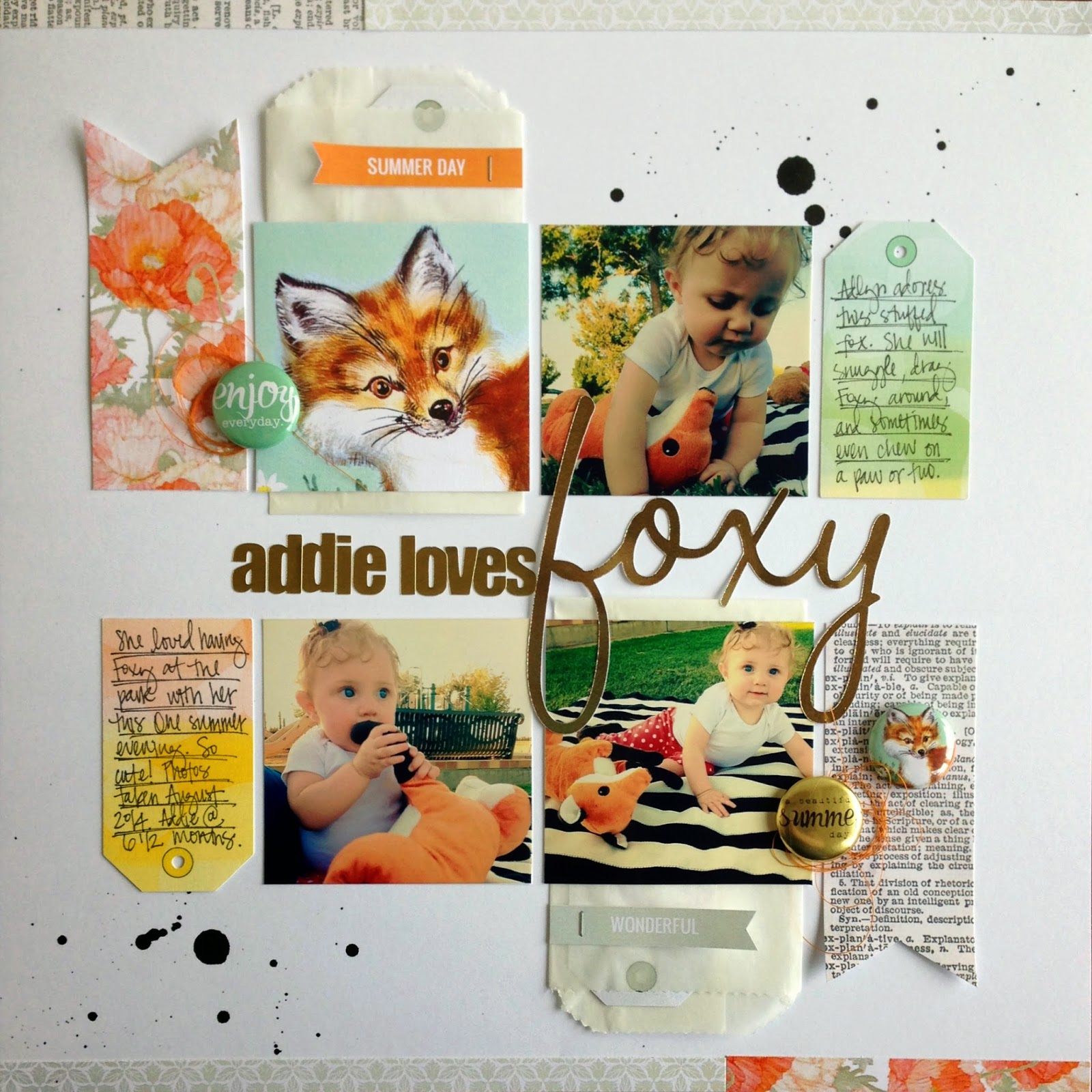 Precocious Paper: Addie Loves Foxy - Pretty Little Studio