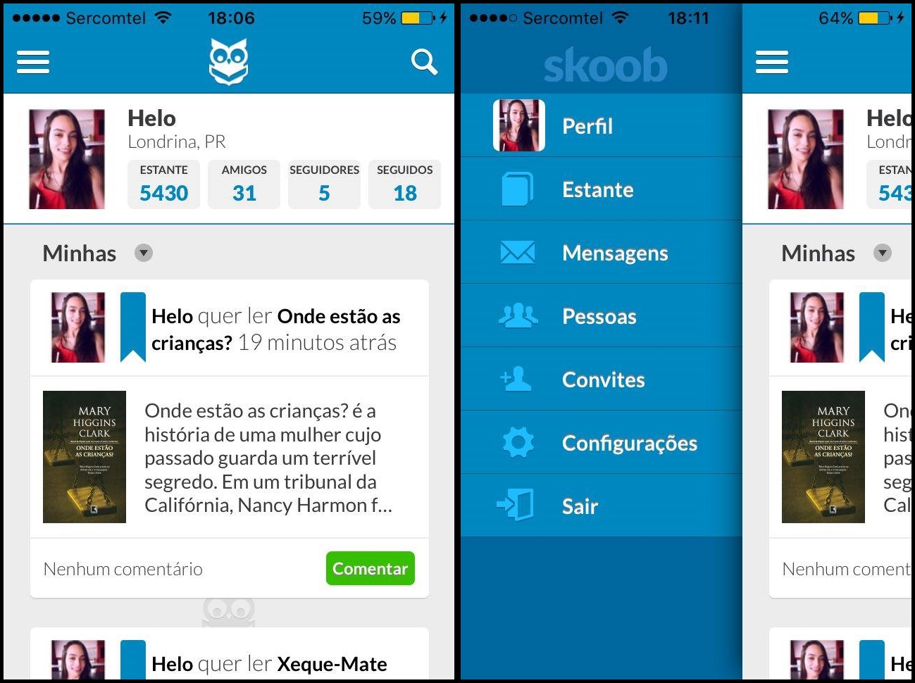 SOBRE APLICATIVO DO SKOOB E BLOGGER PARA CELULAR