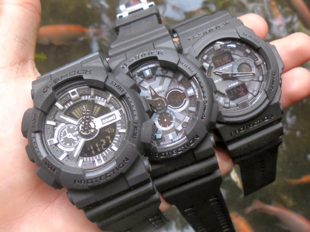 JAM TANGAN CASIO G-Shock GA110;GA120;GA150 FULL BLACK - Warung Jam Jogja