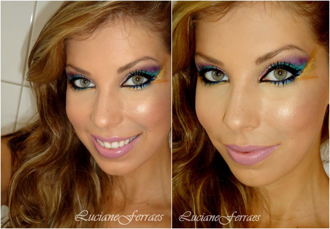 Makeup Rita do Canto: Makes COLORIDAS