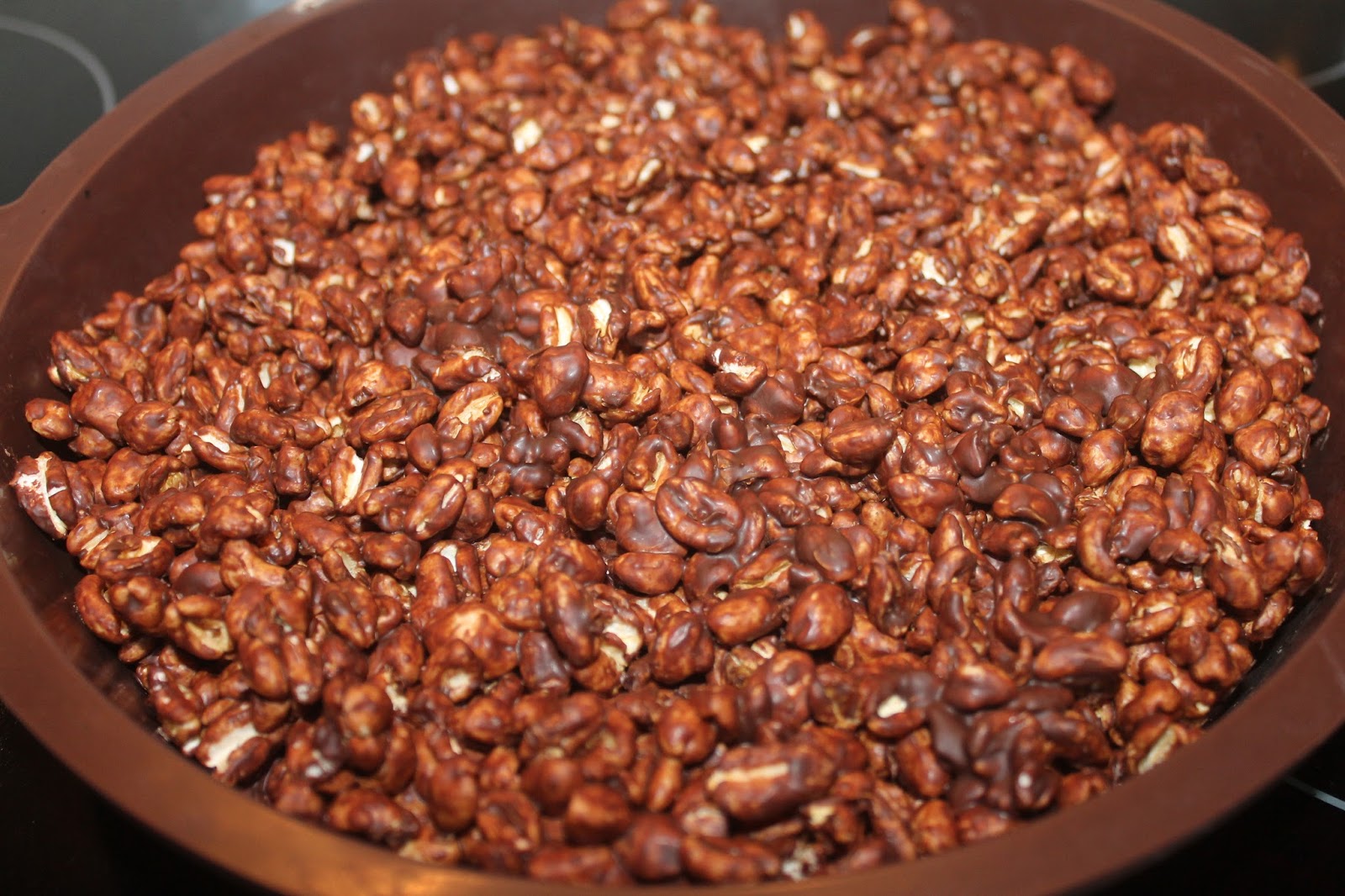 Receita #24 - Crocantes de trigo puff com chocolate