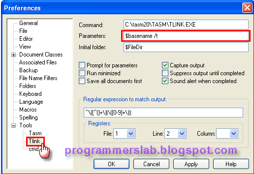 Compiling Assembly Using Tasm In Textpad ~ Programmers Laboratory 2607