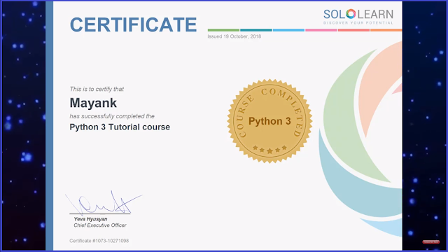 Free Python Certification online 2019 - Python Ninja boot camp