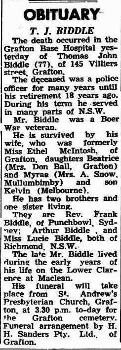 Lost Medals Australia: Thomas Biddle