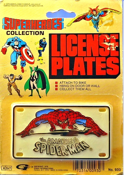Marvel Comics of the 1980s: 1979 - Superheroes Collection License Plate ...