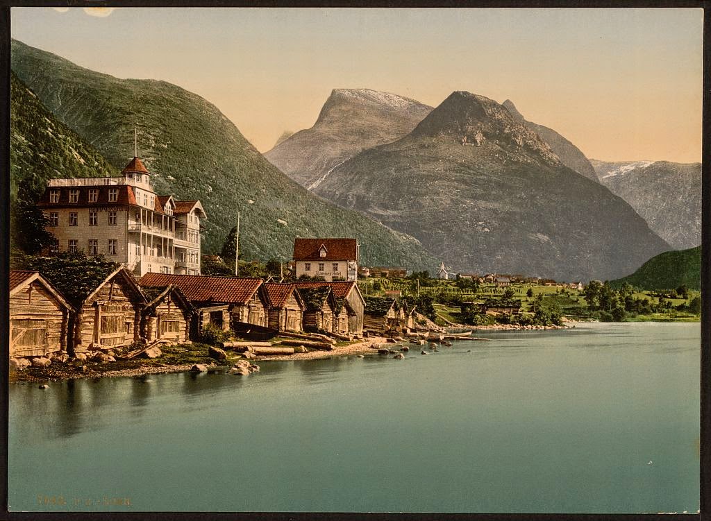 Stunning Photochroms of Landscape and Marine Views of Norway From ...