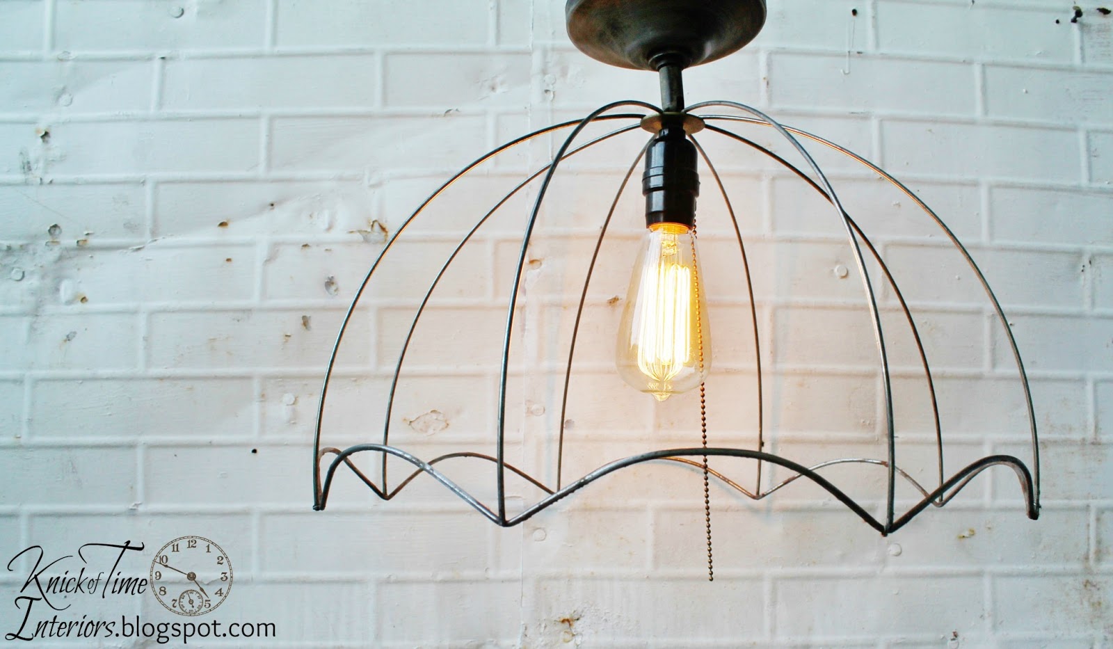 Super Ugly Hanging Light Gets Naked - Knick of Time