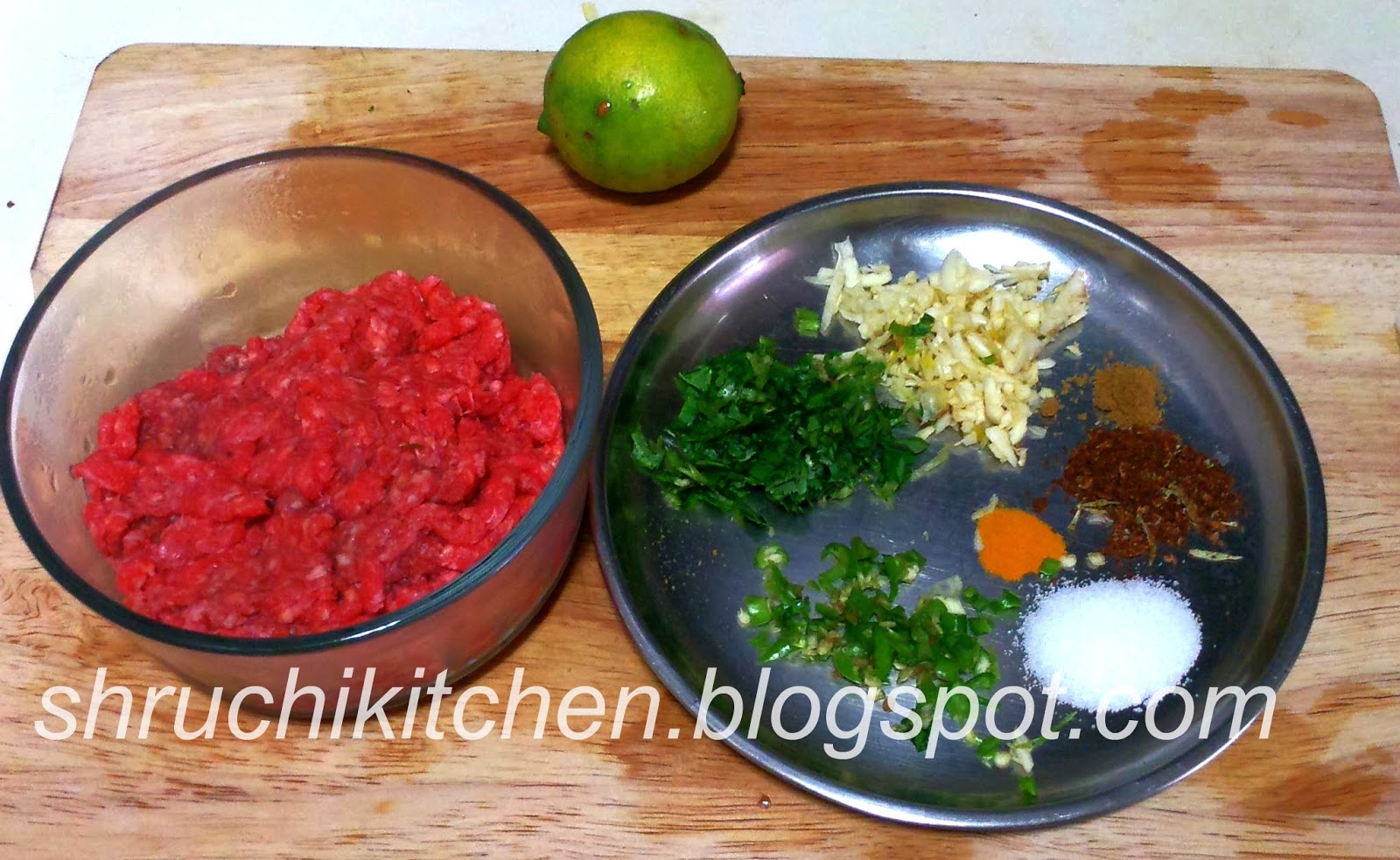 Shruchi Kitchen: Beef Sheek Kabab
