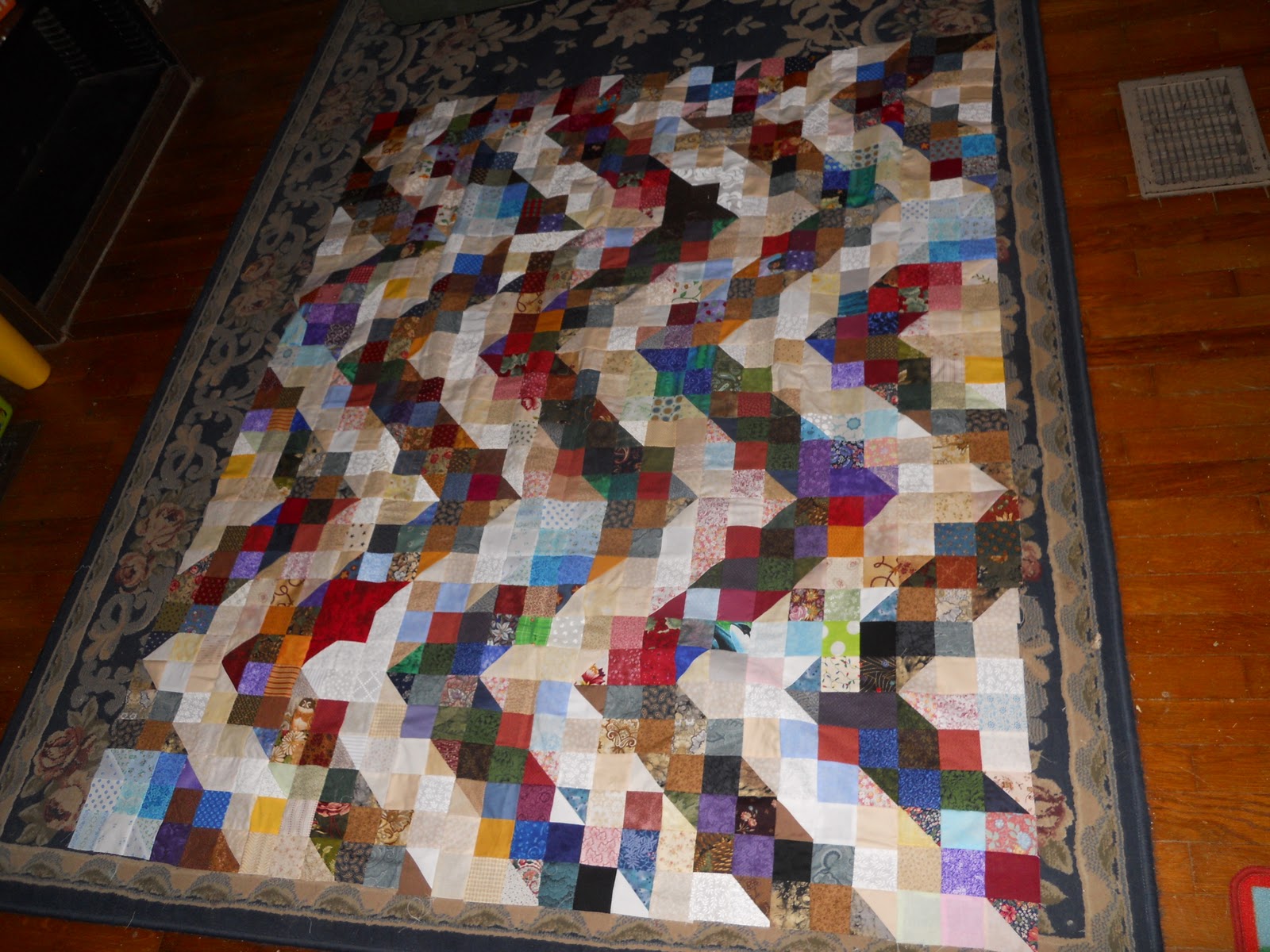 Kathy's Quilting Blog: Split 9-Patch Quilt