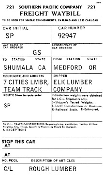 modeling the SP: My column on Waybills in Model Railroad Hobbyist