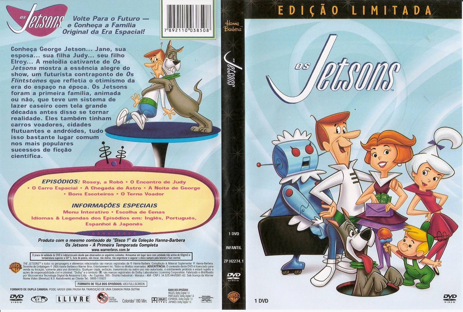 Os Jetsons 1ª Temp 1962 Dubl | projetorantigo