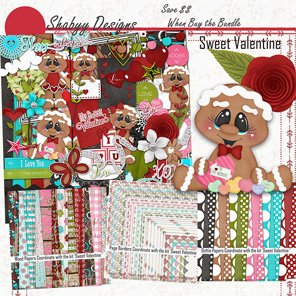 Free Digital Scrapbook Kits: Sweet Valentine Quick Page - Freebie