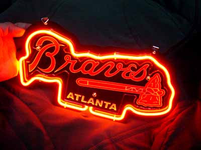 Wiki Neon Sign Blog: New MLB ATLANTA BRAVES Baseball Neon Light Sign 11 ...
