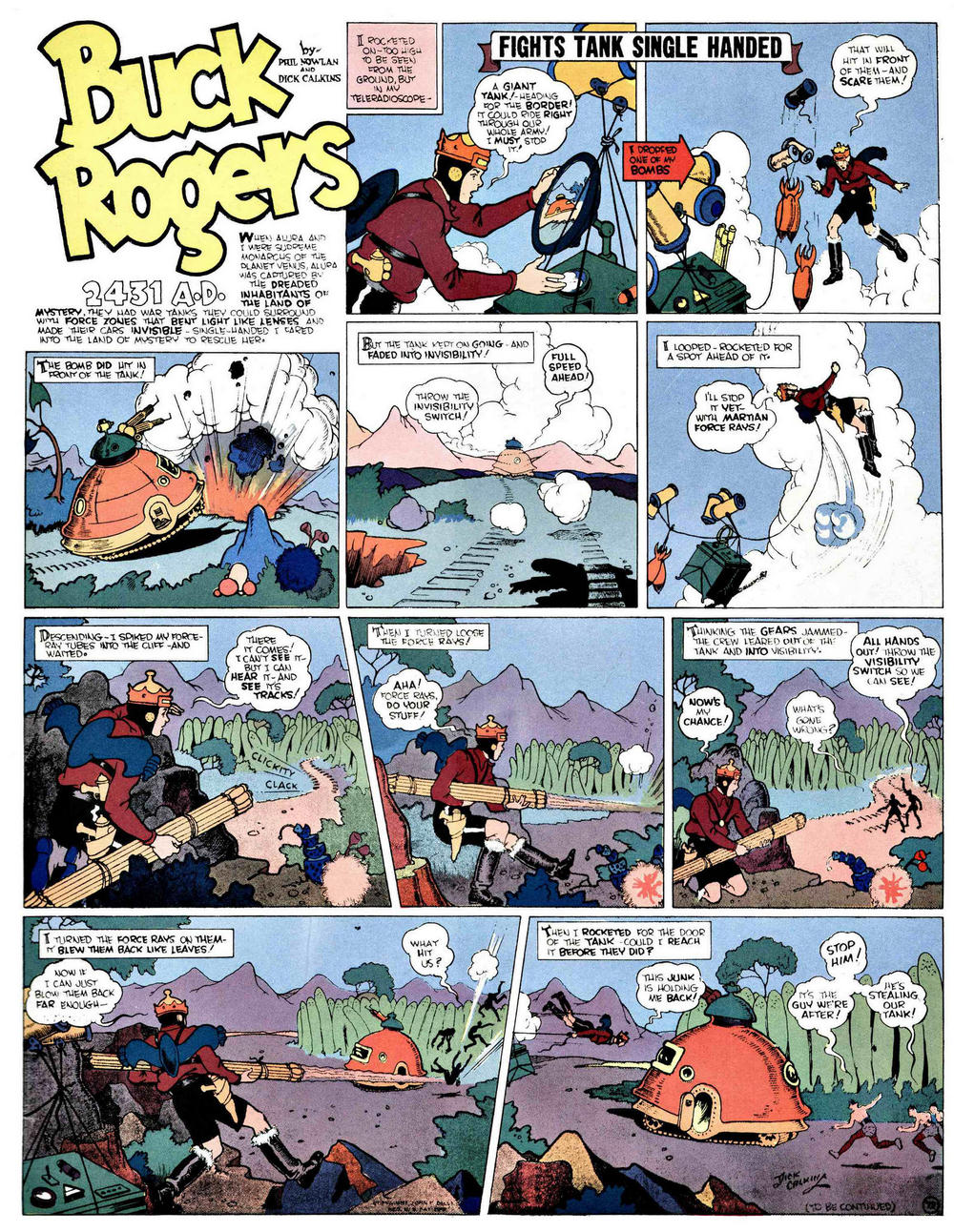 Hairy Green Eyeball 3: BUCK ROGERS — Sunday comic strips 1931 — Hairy Green Eyeball 3: BUCK ROGERS — Sunday comic strips 1931 —