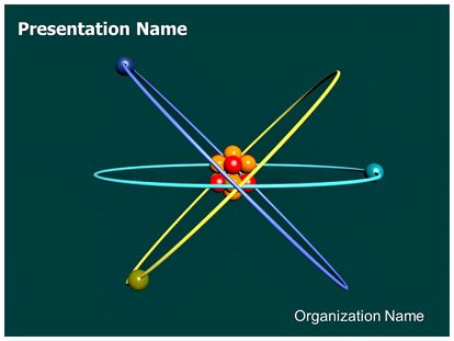 Atom Structure 3D PowerPoint Template