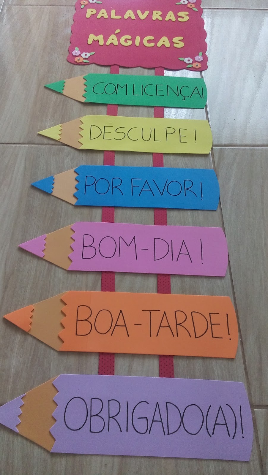 Saylem Artes: Palavras mágicas em eva