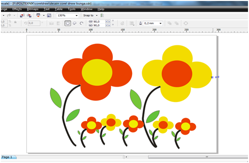 cara desain bunga menggunakan corel draw ~ pemograman