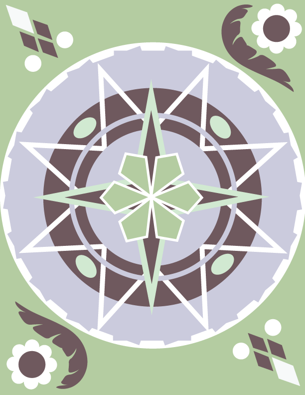 Michelle's Art: Symmetrical Patterns: Simple shapes