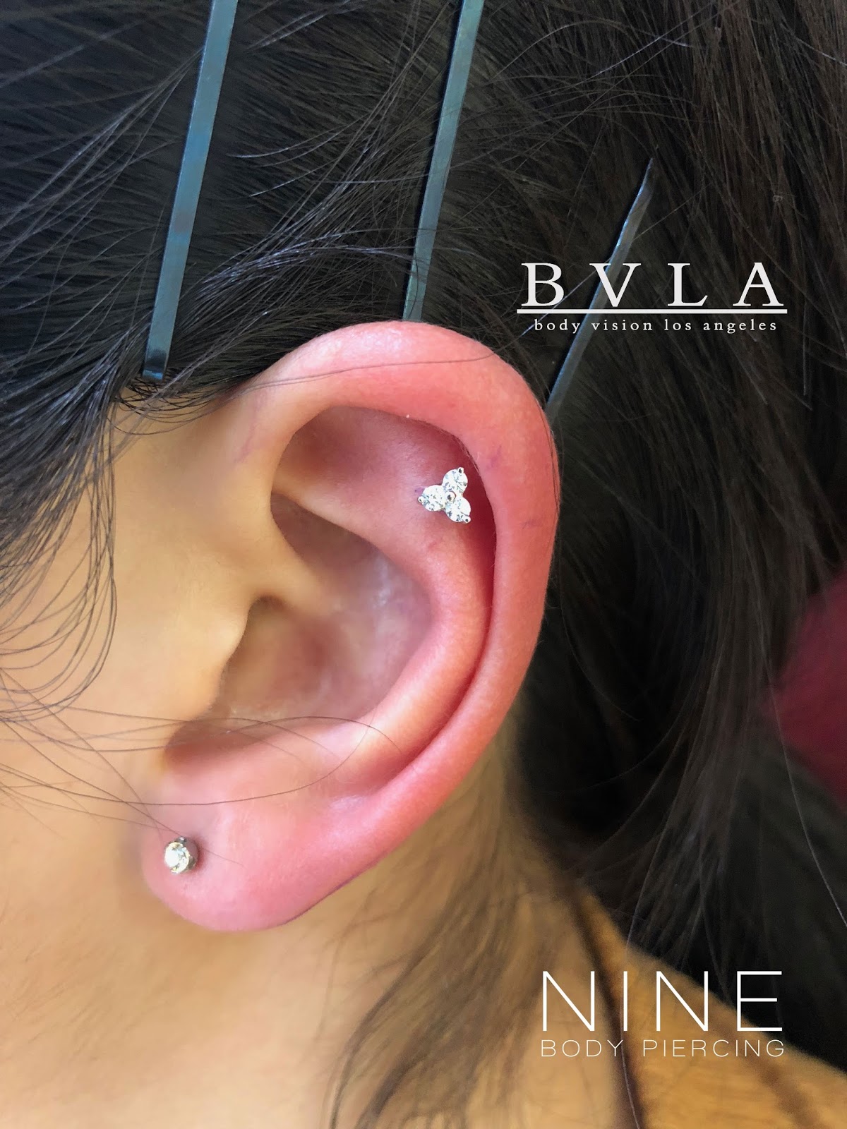 NINE BODY PIERCING BLOG: BVLA Tri Prong Cluster!!!トリプロングクラスター！
