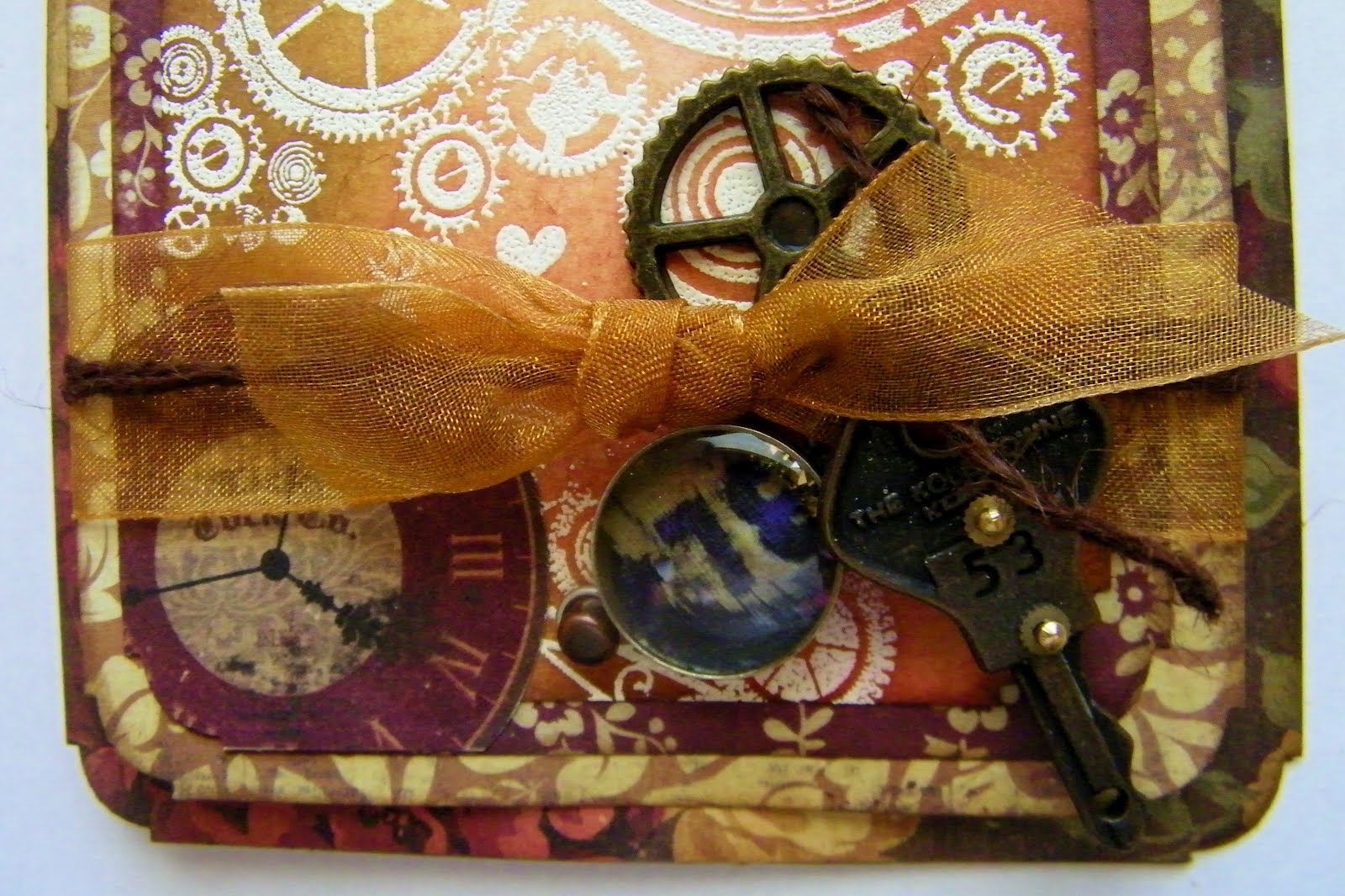 Pam Bray Designs: A Girl with Flair: Steampunk Card