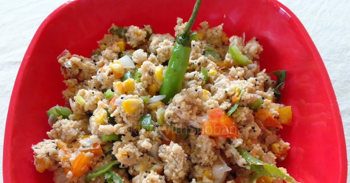 Cooking With Shobana : VEGETABLE UPMA WITH OATS