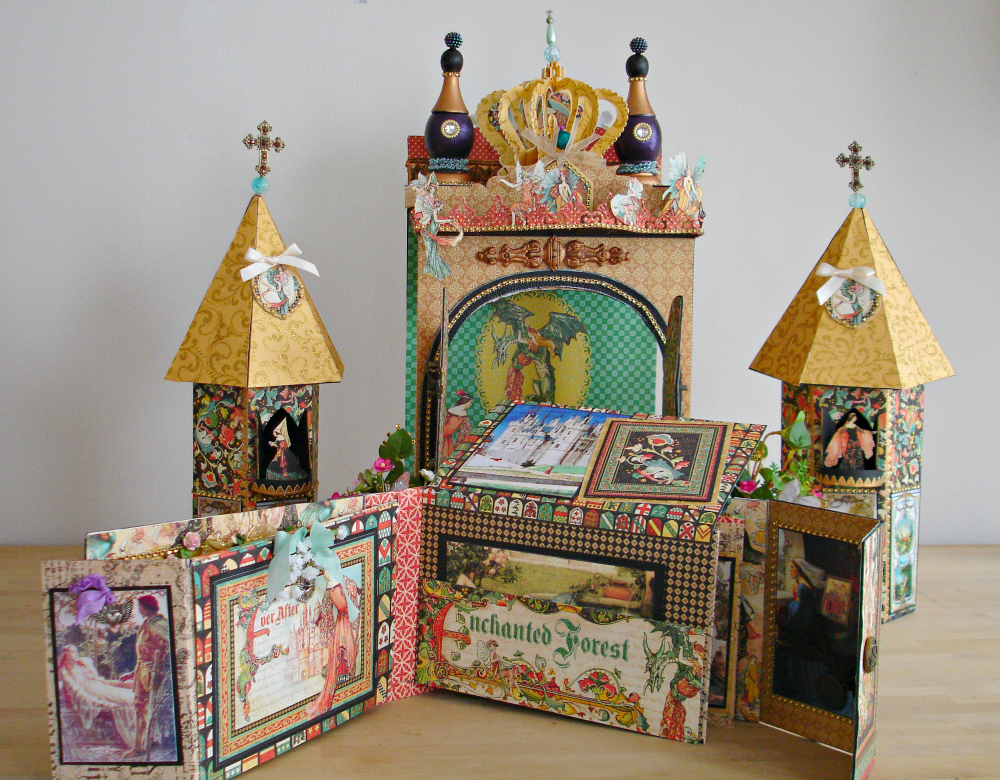 Enchanted Revelries: "Enchanted Forest" Medieval Castle with Mini Album