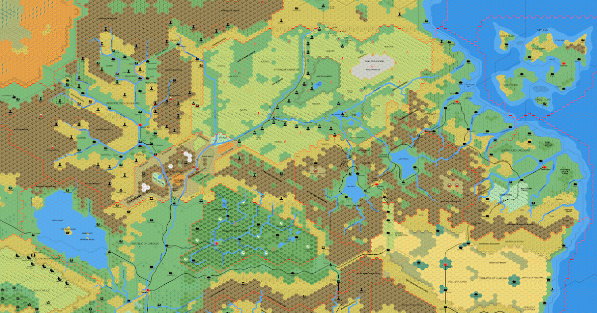 Old Maps - Part 3. Mystara at 8 miles per hex