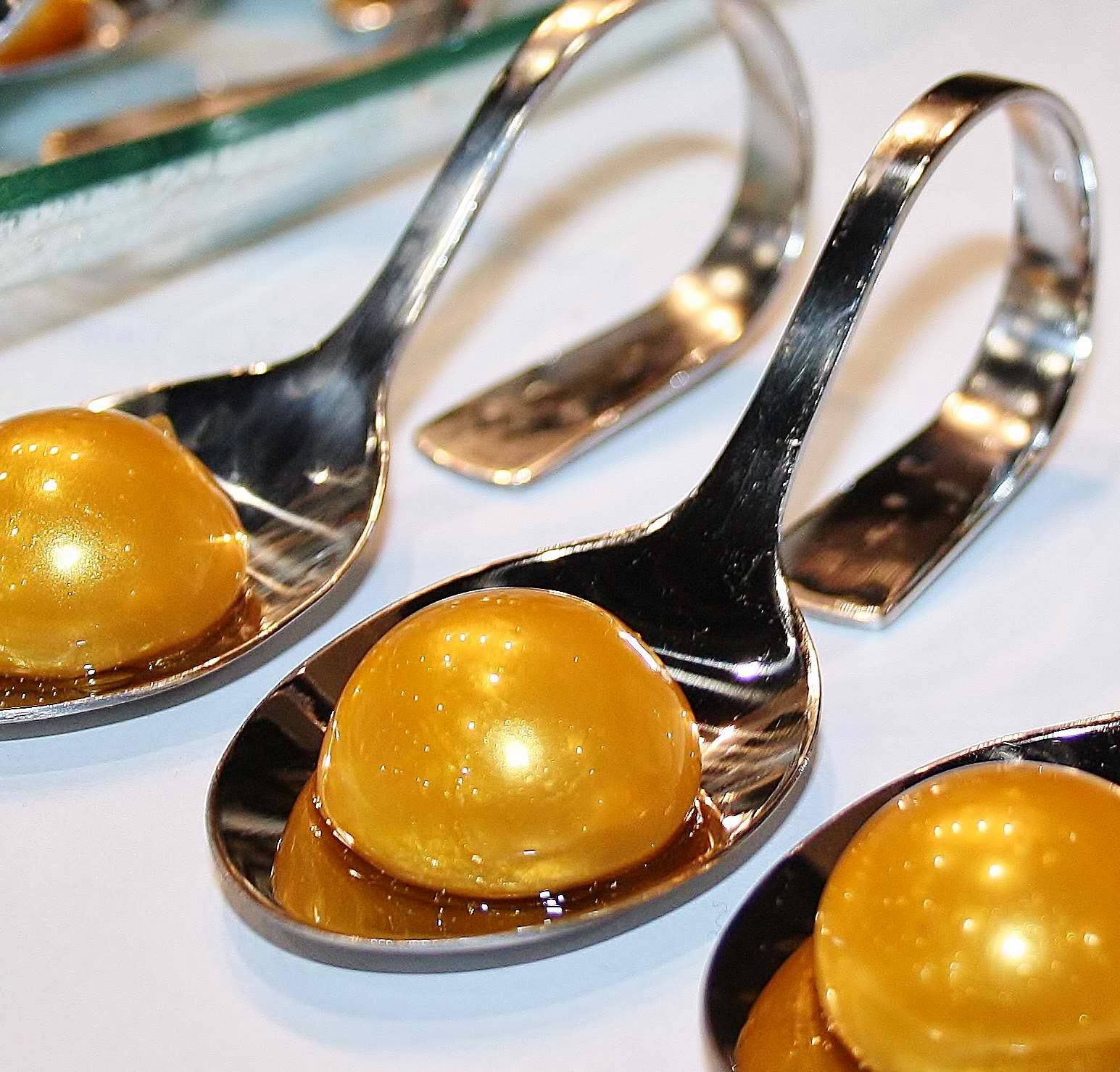 Culinary Physics: Yellow Mango Spheres- Molecular Gastronomy Recipes