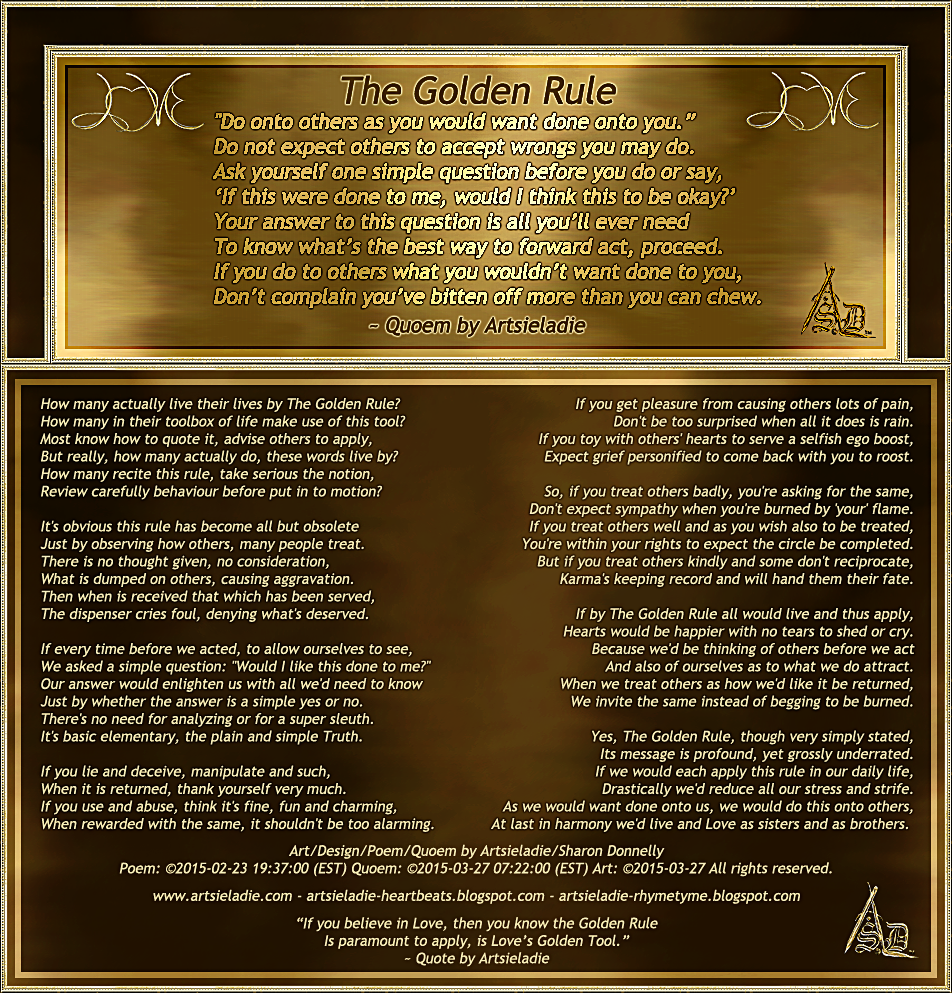 Artsieladie-Heartbeats: Golden-Rule