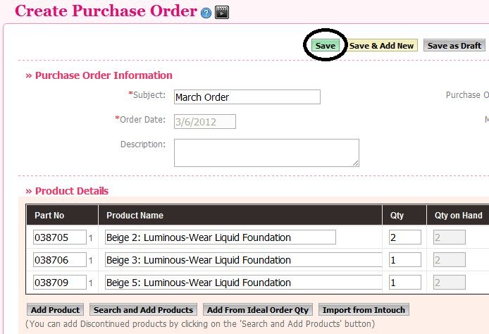 Create Purchase Orders for Products Ordered Outside of MK