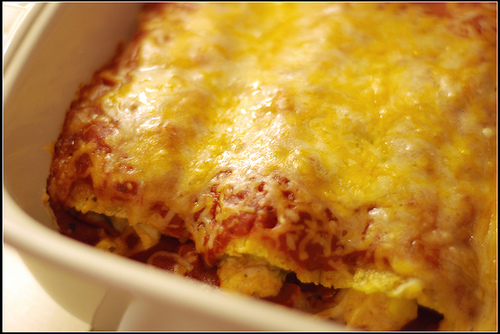 Recipes for single men.: Easy Enchiladas