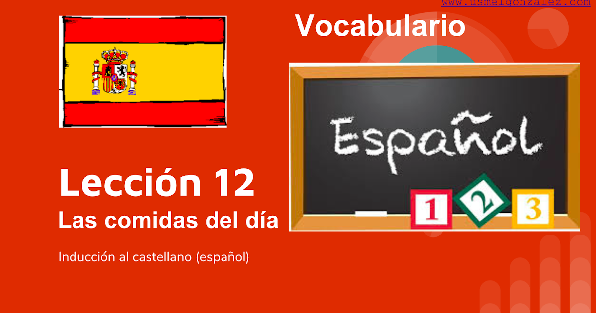 COMIDAS DEL DÍA - VOCABULARIO NIVEL A1 - A C N E A E