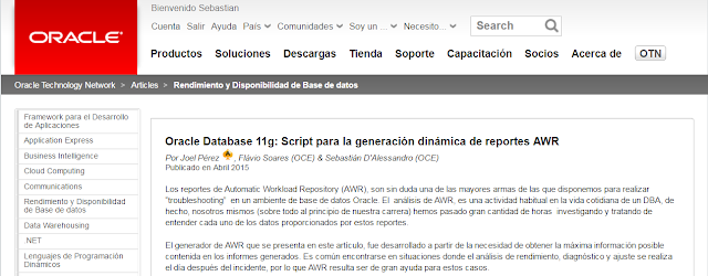 Bitácora Dba Oracle Blog Oracle Database 11g Script Para La Generación Dinámica De Reportes Awr