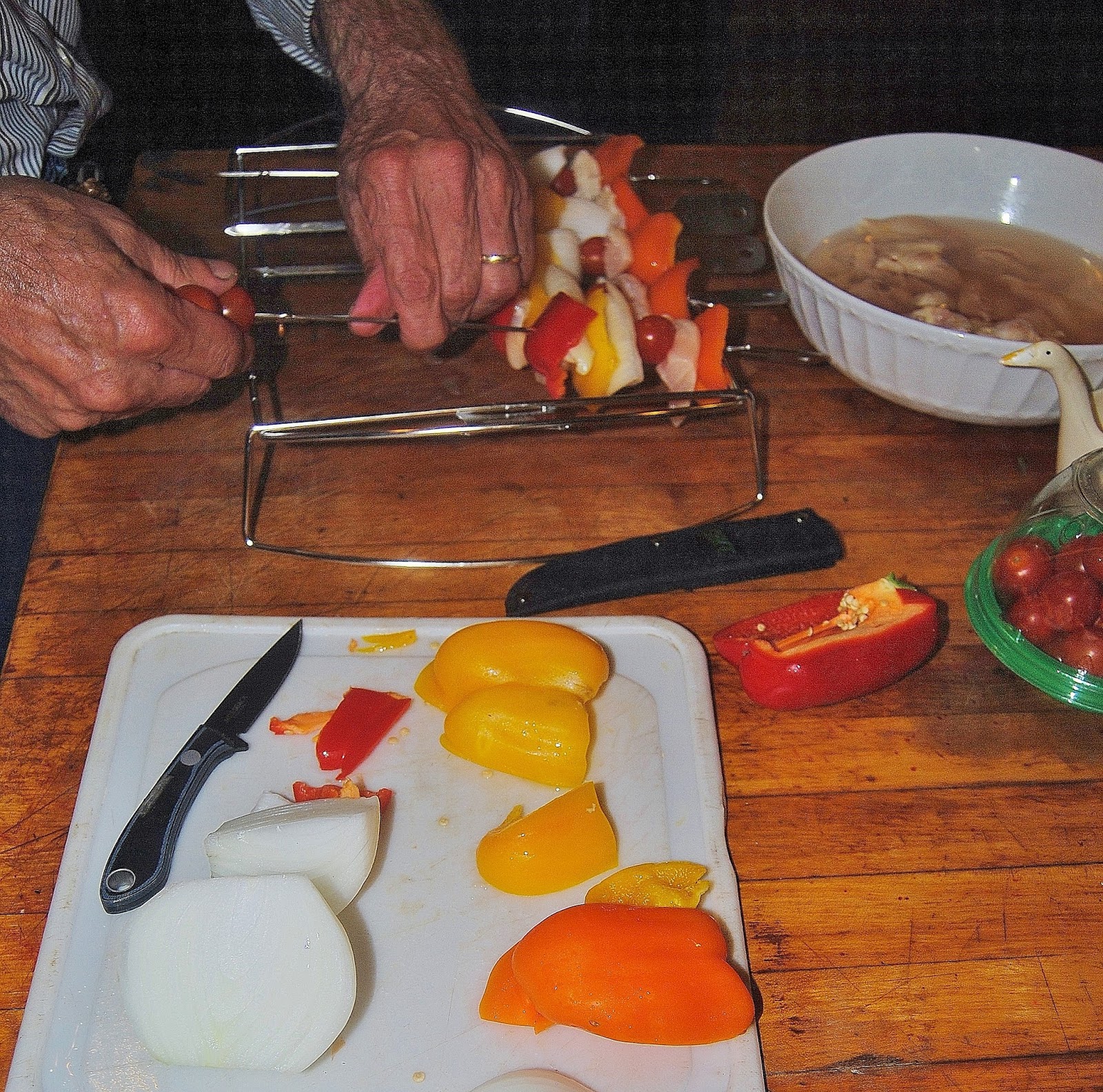 We Live In The Country!: #Chef Dan Makes Kabobs with the Cave Tools ...