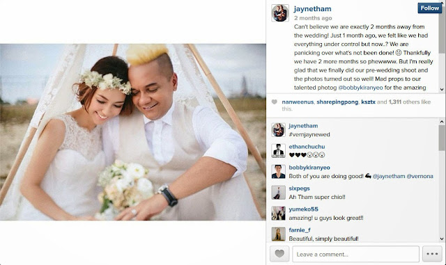 SINGPOST~ QUEST FOR AMUSEMENT: Vernon A and Jayne Tham engaged in 2013