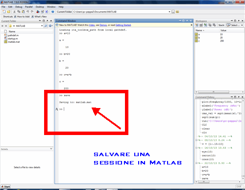 Lezioni Matlab: ottobre 2013