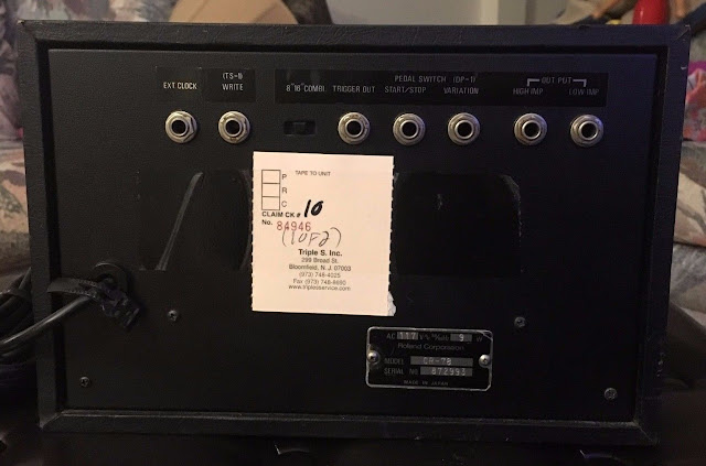 MATRIXSYNTH: Roland CR-78 CompuRhythm SN 872993