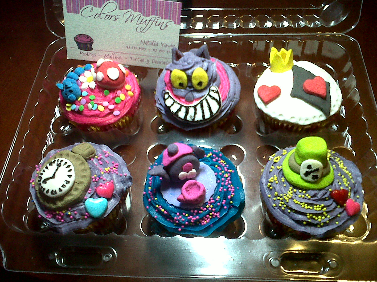 Colors Muffins: Muffins de Alicia en el país de las Maravillas