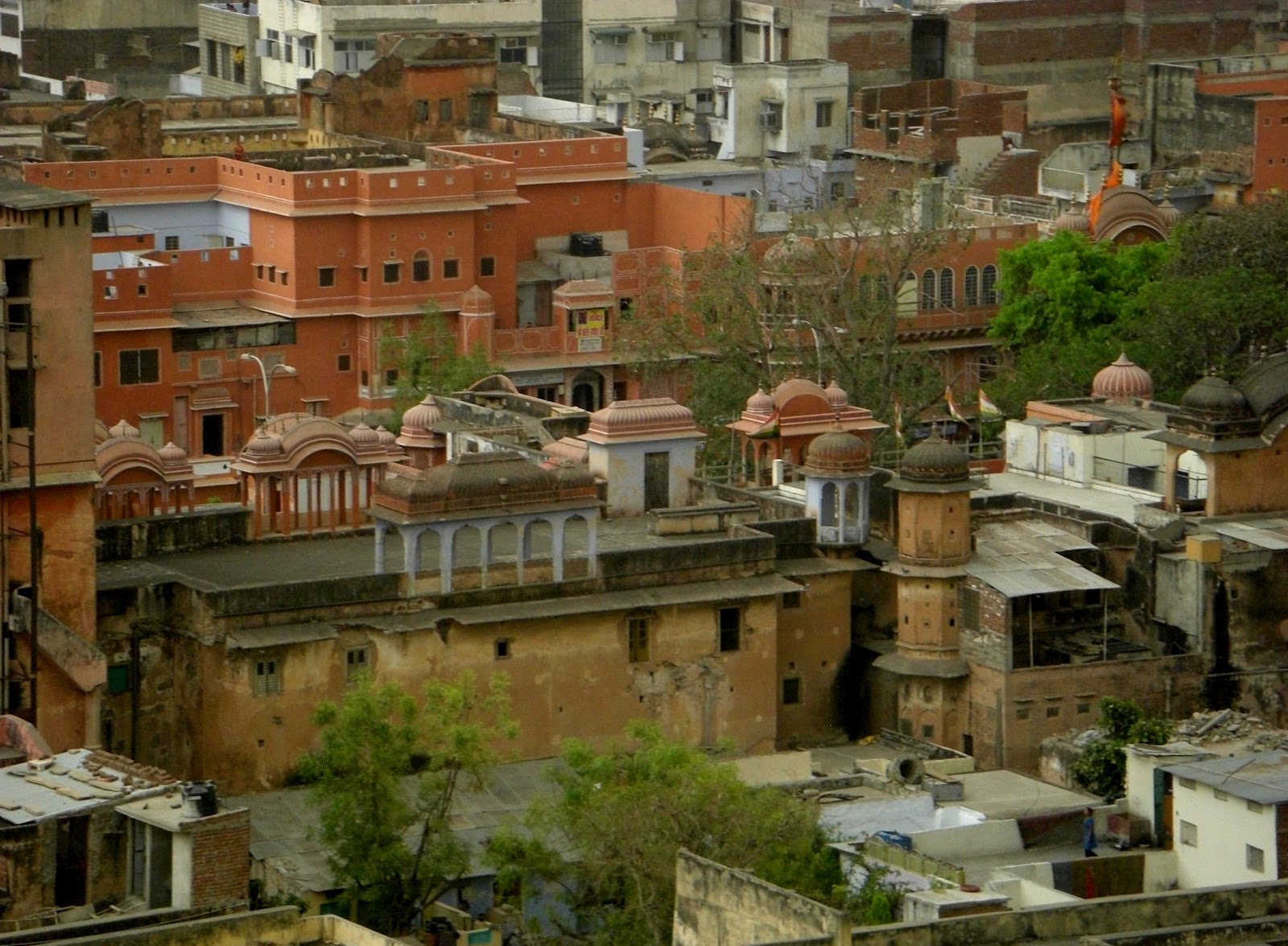 I was here: The pink city from above