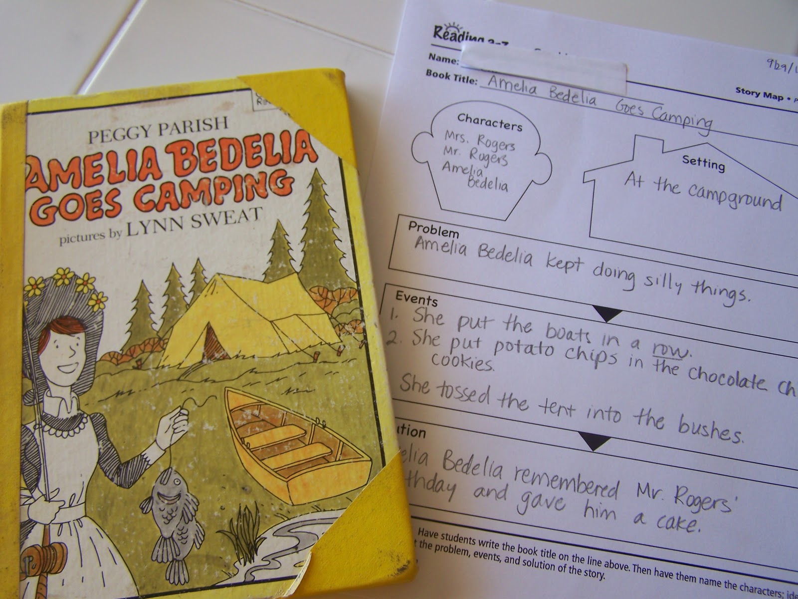 Walnut Hill Homeschool: First Grade Reading: Camping Week