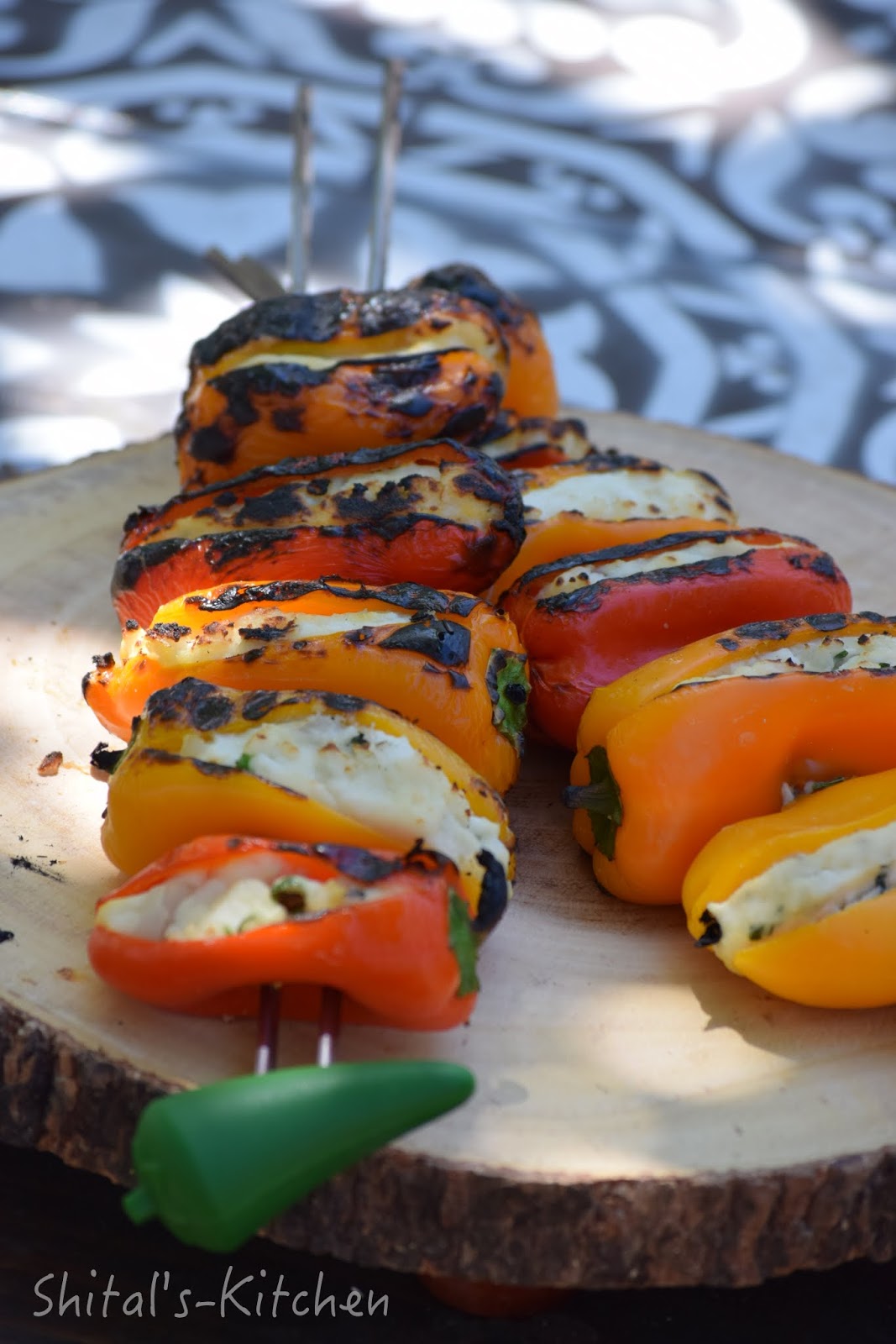 Shital's-Kitchen: Grilled Peppers