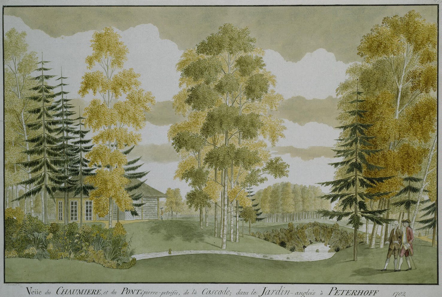 View of the English Park with a Portico. Peterhof - James Meader ...