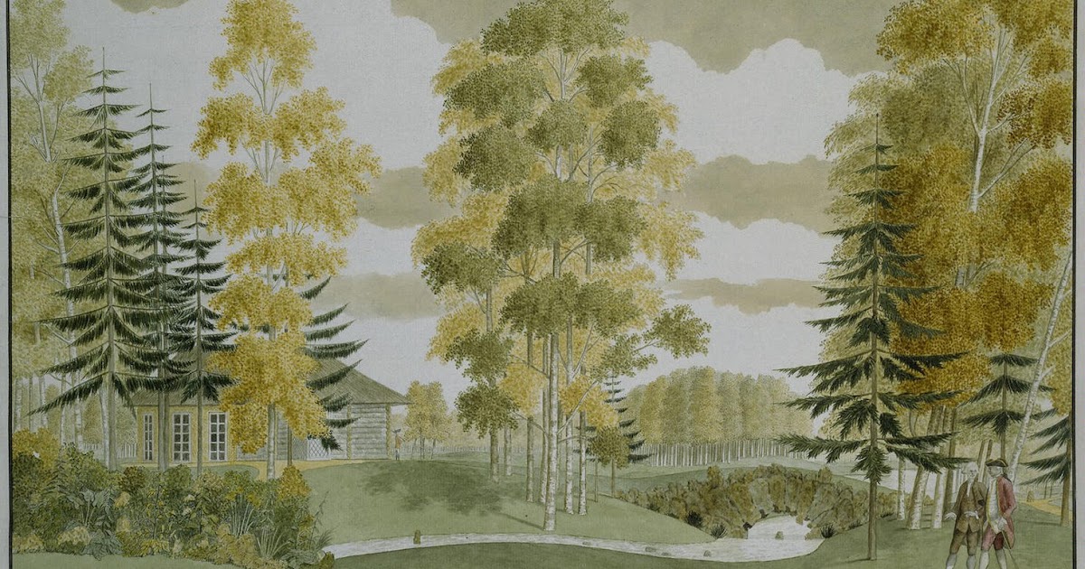 View of the English Park with a Portico. Peterhof - James Meader ...